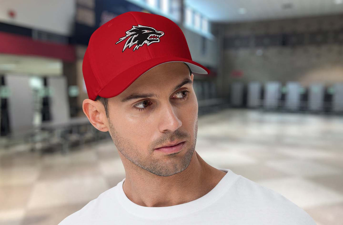 Langham Creek Lobos High School Baseball Caps (PF) — District 63 Apparel